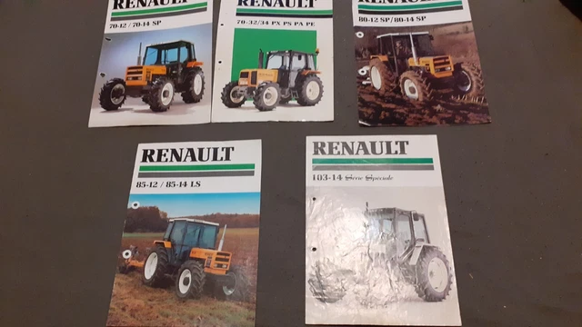 LOT DE 5 prospectus tracteurs renault EUR 8,00 - PicClick FR